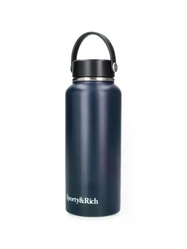 Sporty & Rich Logo-print Water Bottle