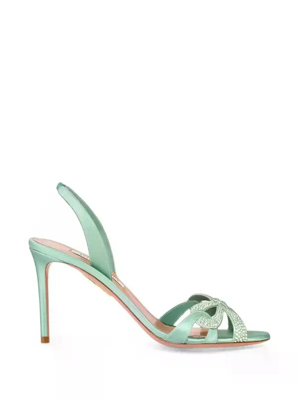 AQUAZZURA Ribbon Kiss Sandals 85 - Green