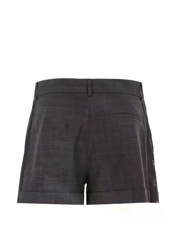 Moschino Pleated Logo-tape Shorts