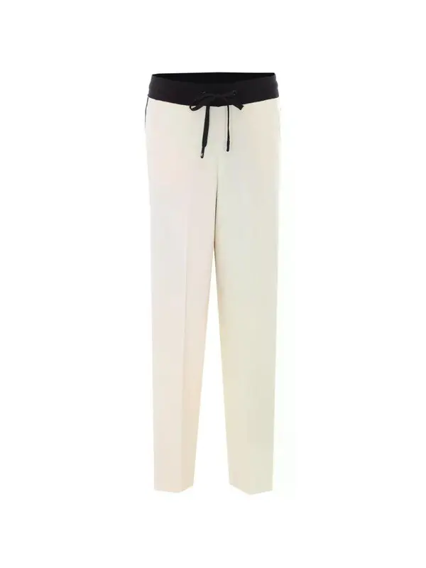 Elisabetta Franchi Logo-patch Side-stripe Trousers