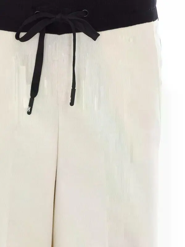 Elisabetta Franchi Logo-patch Side-stripe Trousers