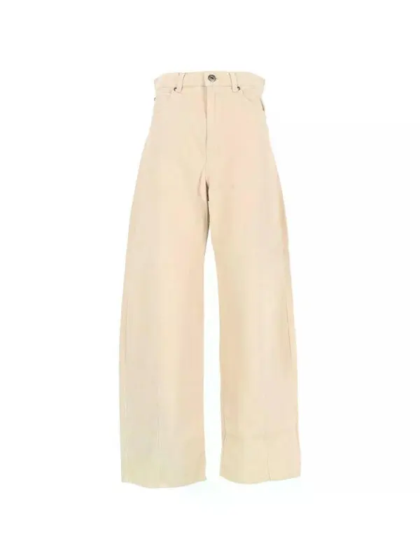 Max Mara Ordine Wide-leg Cotton-drill Trousers