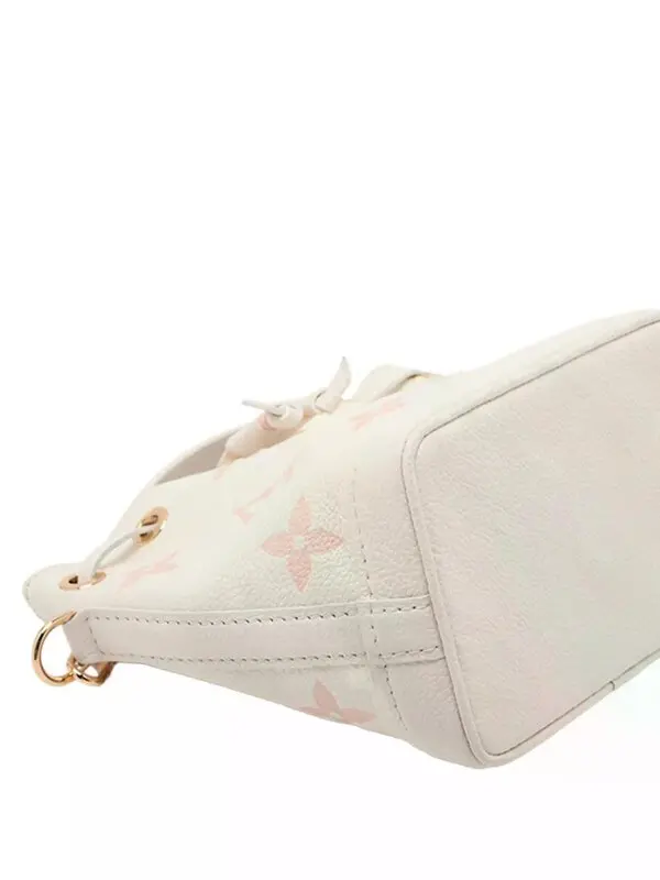 LOUIS VUITTON 2021-2026 Bicolor Monogram Empreinte Nano Noe Bucket Bag