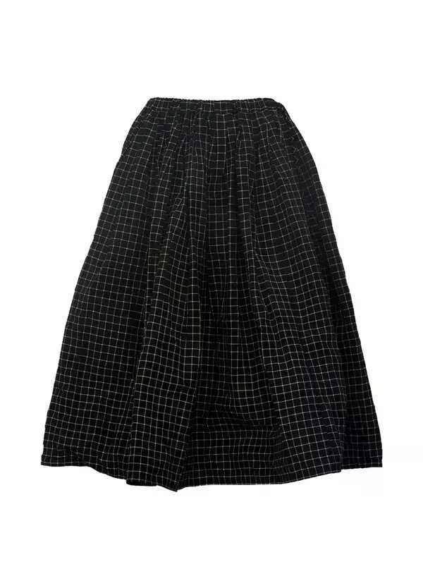 Apuntob Check Gathered Skirt