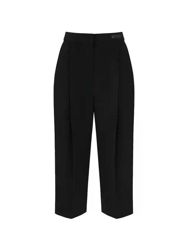 Elisabetta Franchi Logo-plaque Pleated Trousers