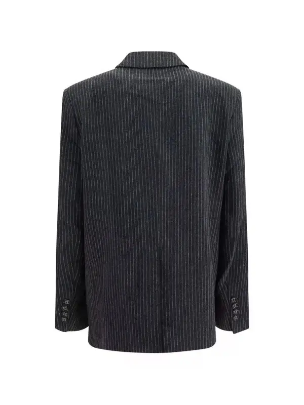 GANNI Pinstriped Blazer