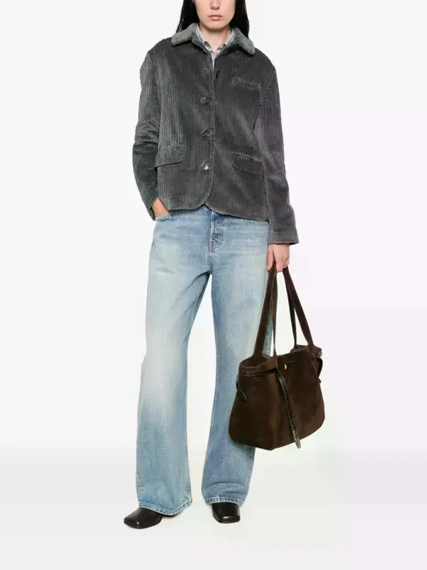 19.61 MILANO Corduroy Button-down Jacket - Grey