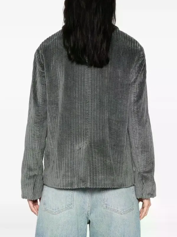 19.61 MILANO Corduroy Button-down Jacket - Grey