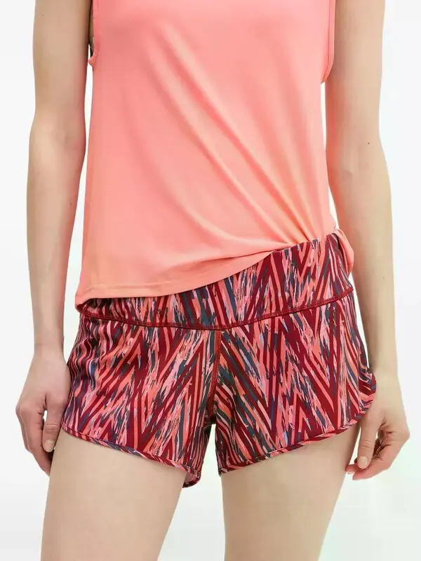 Smartwool Abstract-print Curved-hem Shorts