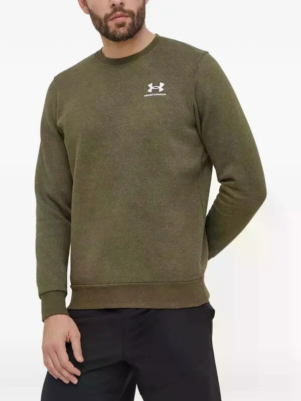 Under Armour Logo-print Crew-neck Sweatshirt - Green