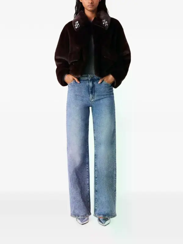 Maje Short Faux-fur Jacket