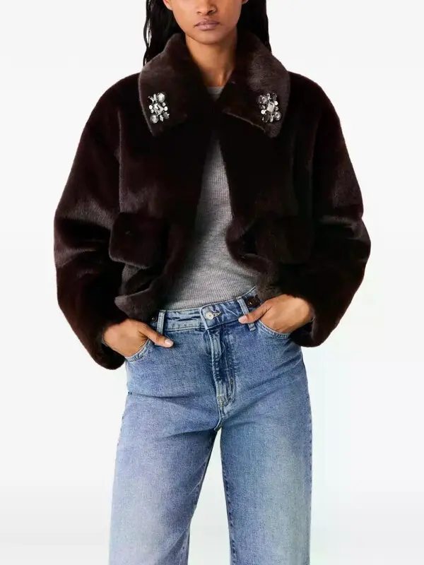 Maje Short Faux-fur Jacket