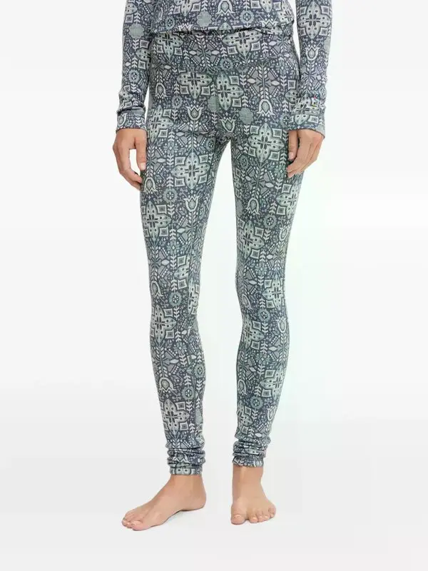 Smartwool Geometric-pattern Base Layer Leggings