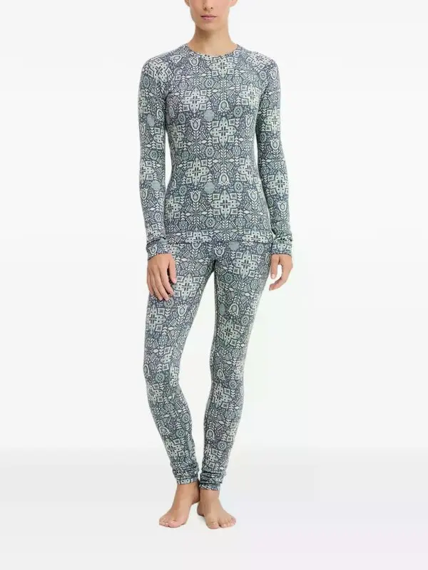 Smartwool Geometric-pattern Base Layer Leggings