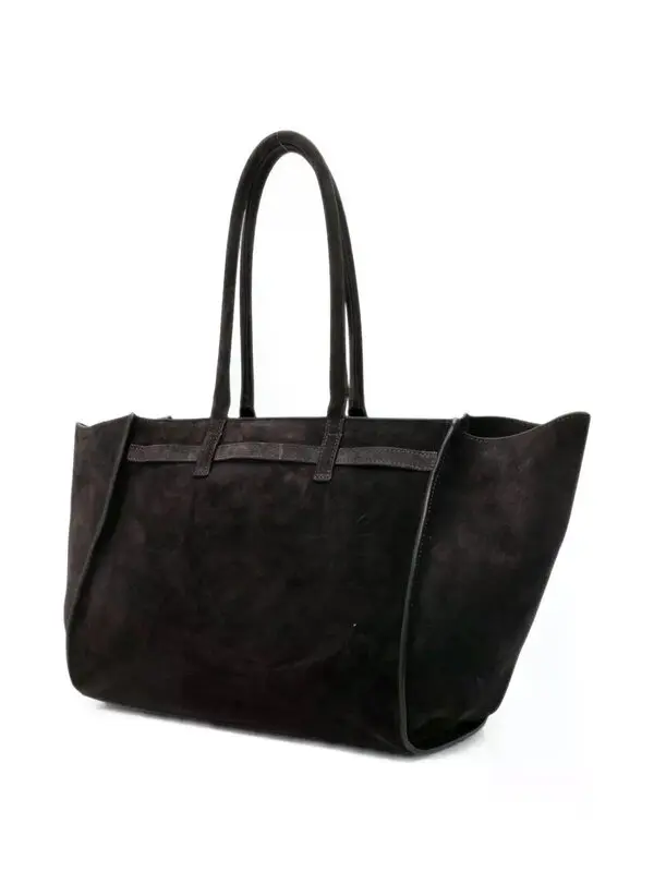 Benedetta Bruzziches Mame Weekend Isuede Buckled Shoulder Bag - Brown