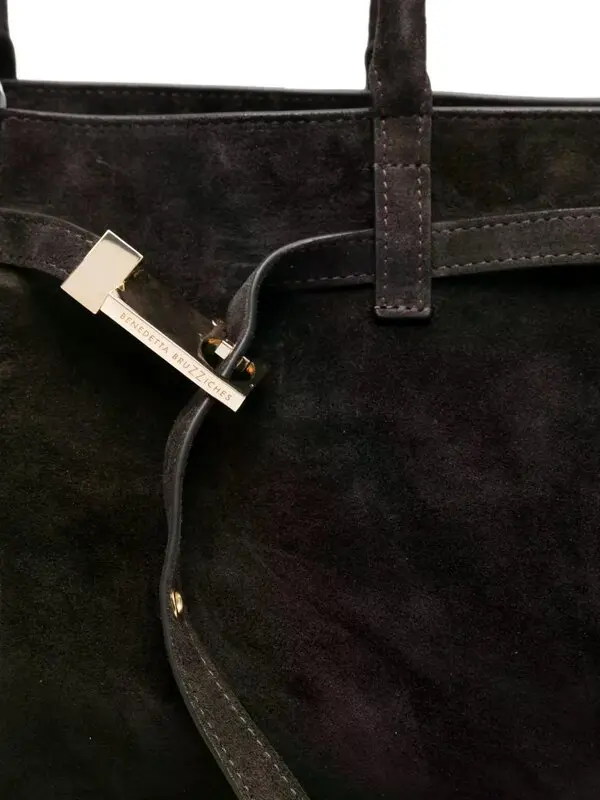 Benedetta Bruzziches Mame Weekend Isuede Buckled Shoulder Bag