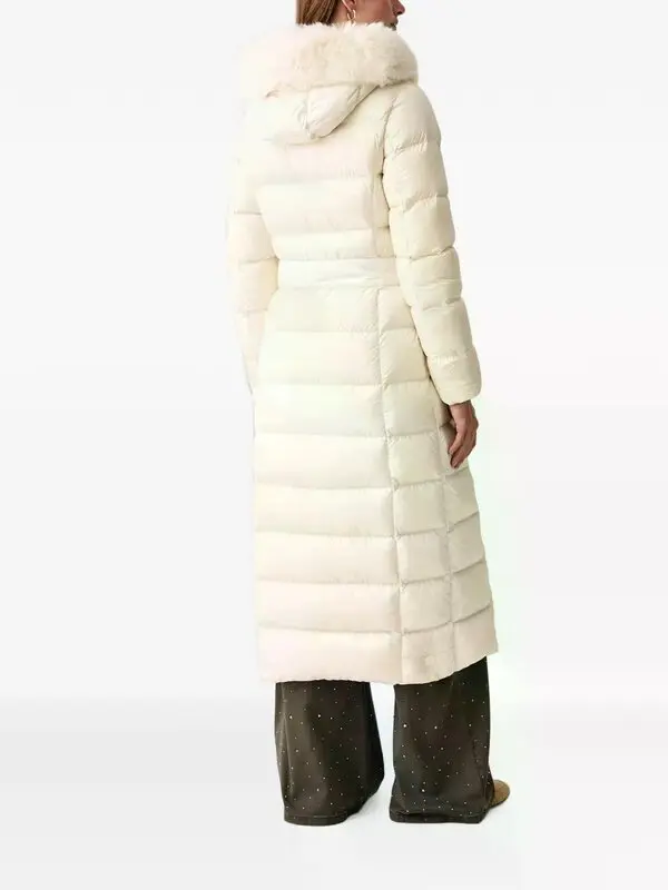 COLMAR Belted Faux-fur-trim Down Jacket