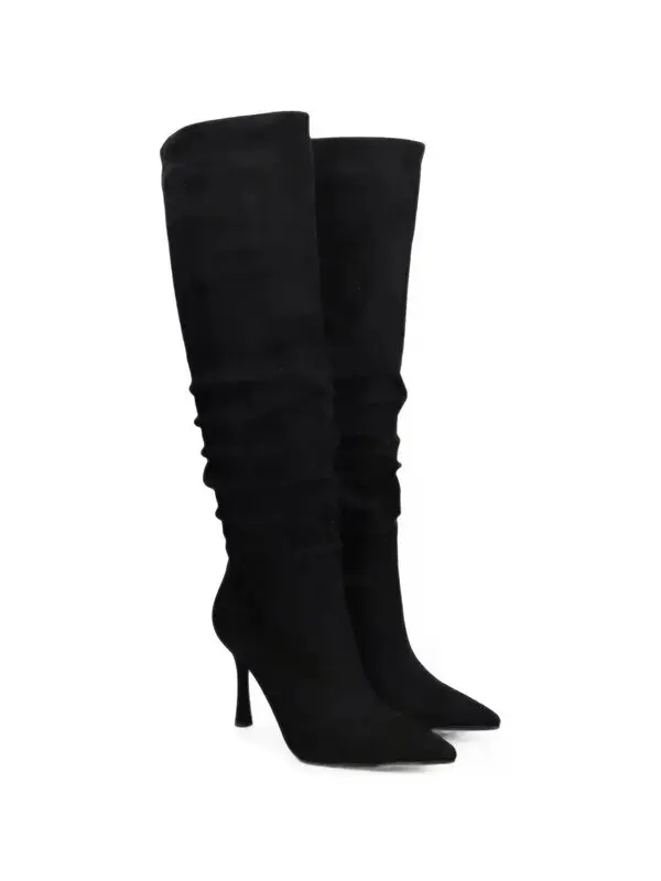 TWENTY FOURHAITCH Miya Pointed-toe Knee-high Boots