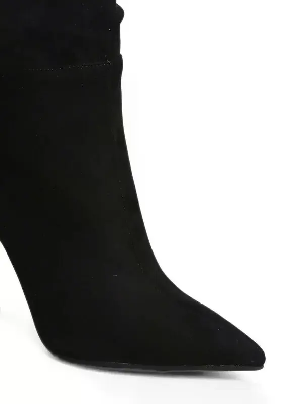 TWENTY FOURHAITCH Miya Pointed-toe Knee-high Boots