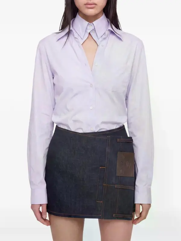 SRVC STUDIO Breakfast Layered-collar Shirt