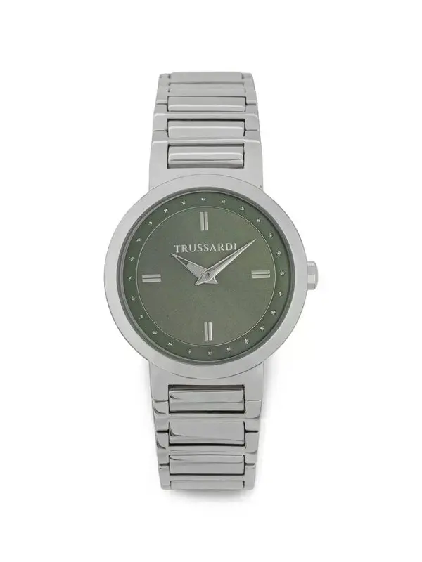 TRUSSARDI T-bridge Crystal-embellished 32mm Watch - Green