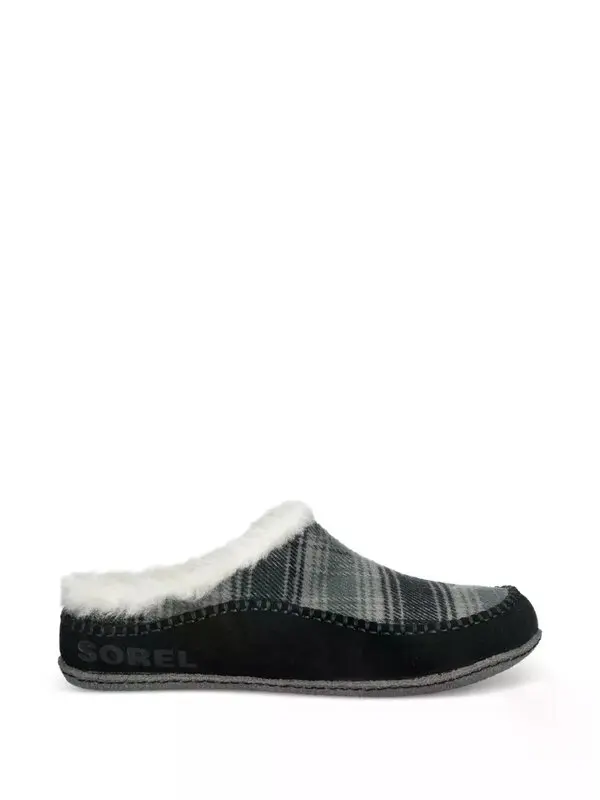 Sorel Lanner Ridge Check-pattern Fleece-lined Slippers