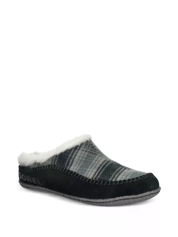 Sorel Lanner Ridge Check-pattern Fleece-lined Slippers