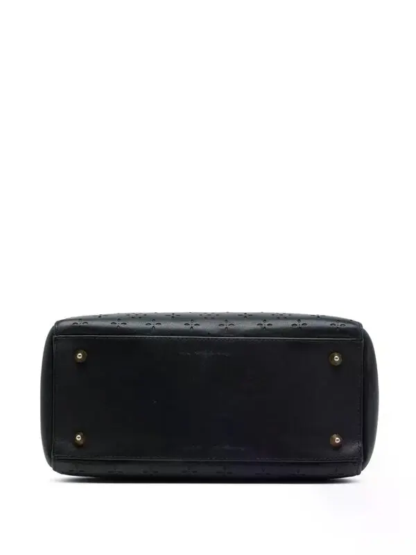 Dior 2007 Medium Perforated Calfskin Flower Lady Satchel