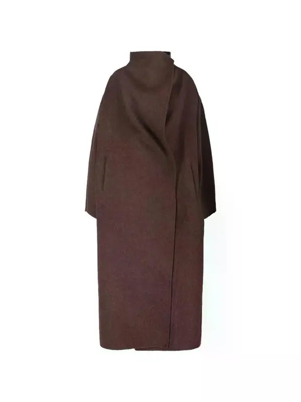 THE FRANKIE SHOP Leroy Funnel-neck Wool-blend Coat