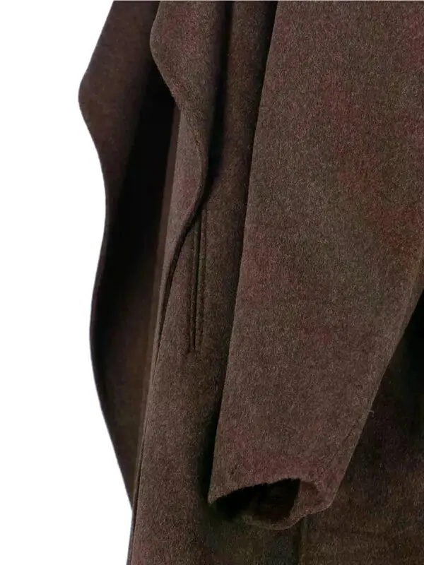 THE FRANKIE SHOP Leroy Funnel-neck Wool-blend Coat