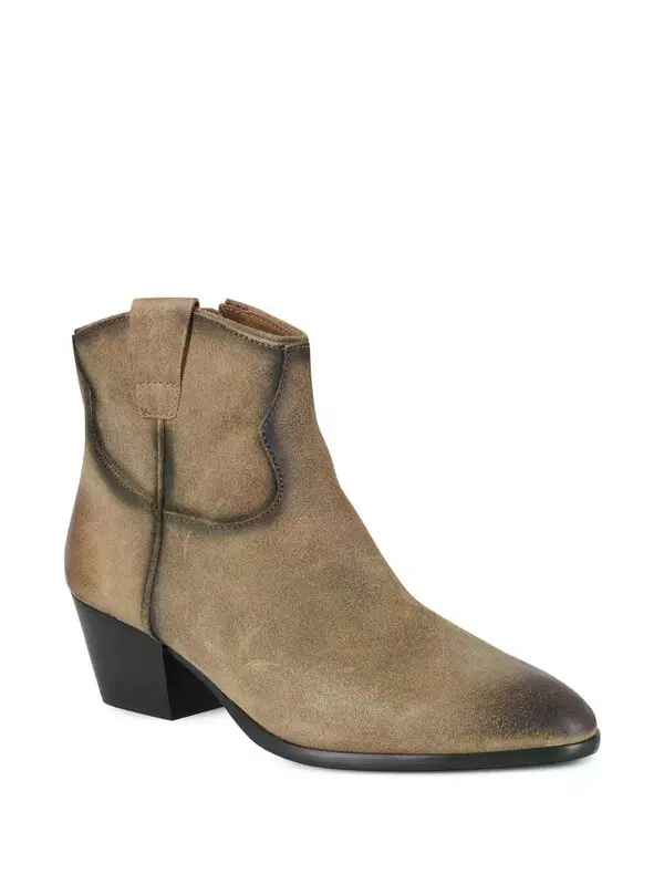 Ash Fame Distressed Ankle Cowboy Boots