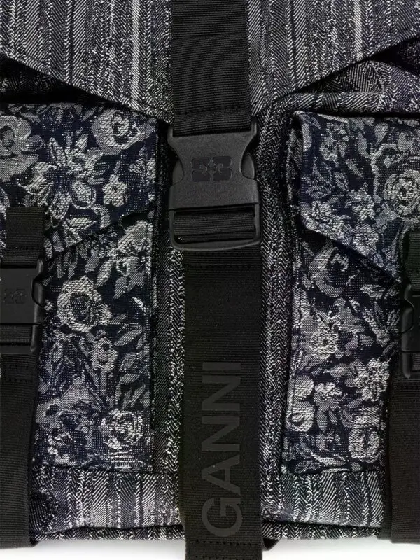 GANNI Floral-motif Backpack