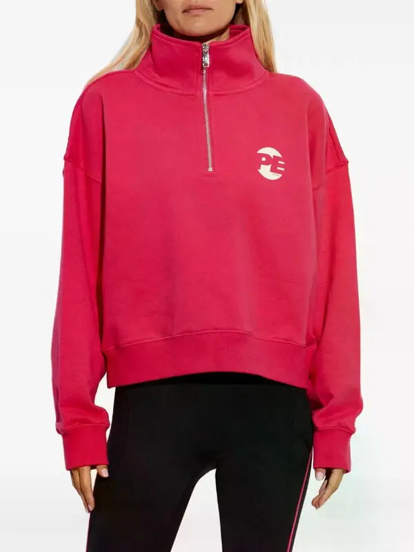 P.E Nation Voltage Half-zip Logo-print Sweatshirt