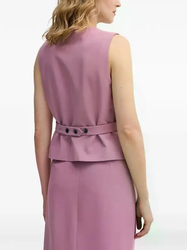 Sisley V-neck Button-up Top