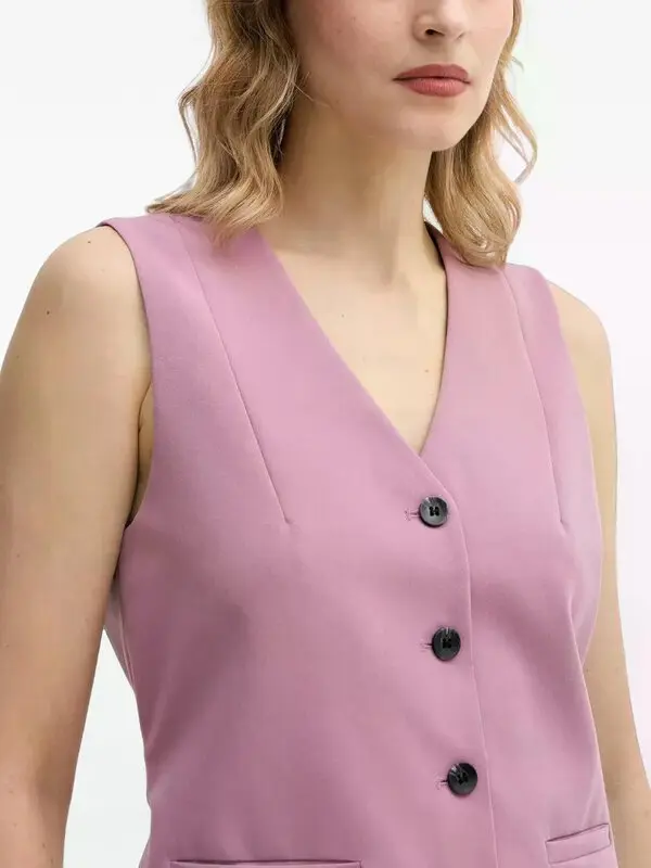 Sisley V-neck Button-up Top