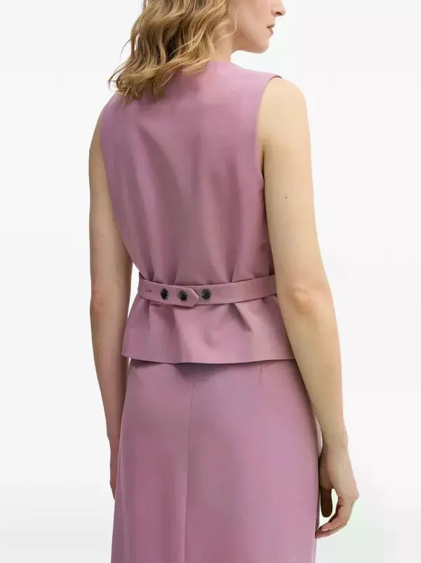 Sisley V-neck Button-up Top