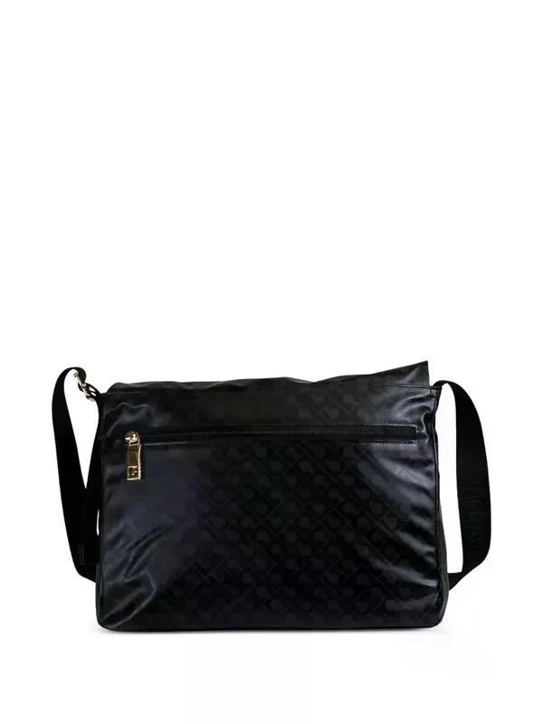 GHERARDINI Large Softy Logo-print Shoulder Bag - Black