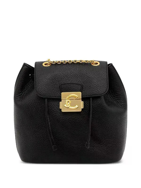 COCCINELLE Small C-me Lock Grained Leather Backpack