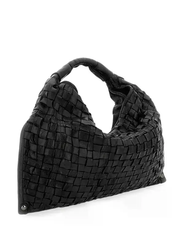 CAMPOMAGGI Edera Woven Leather Shoulder Bag
