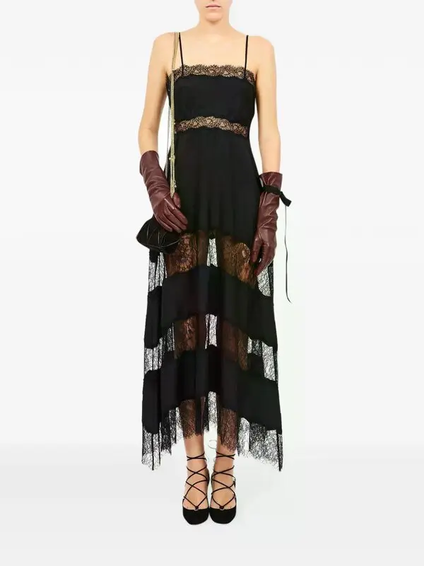 Ulla Johnson Coco Lace-panelled Asymmetric Dress