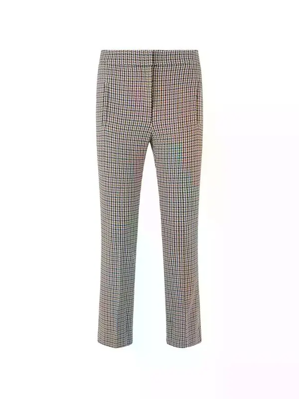 Veronica Beard Houndstooth-pattern Trousers