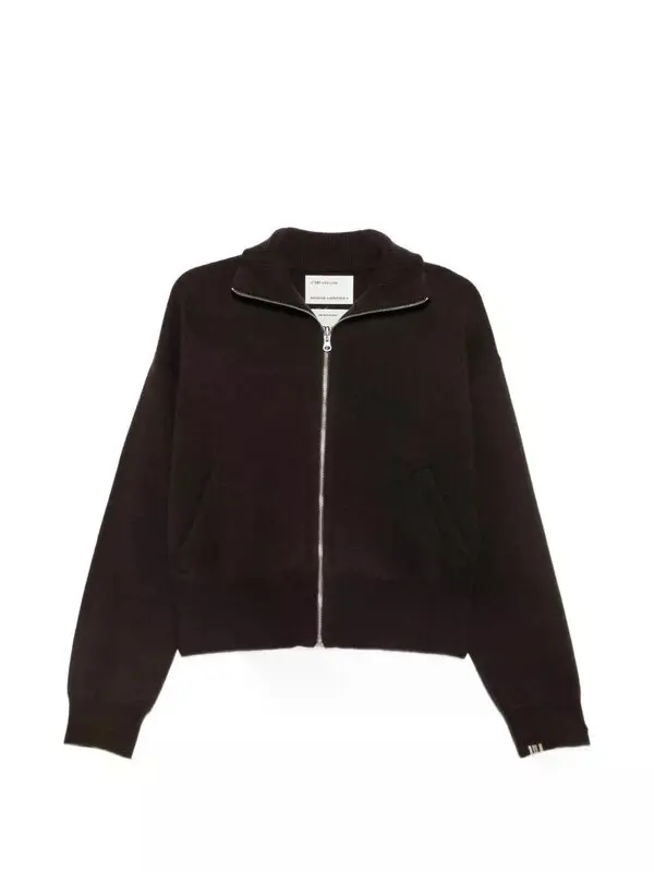 Extreme Cashmere N°385 Xtra Cute Zip-up Cardigan - Brown