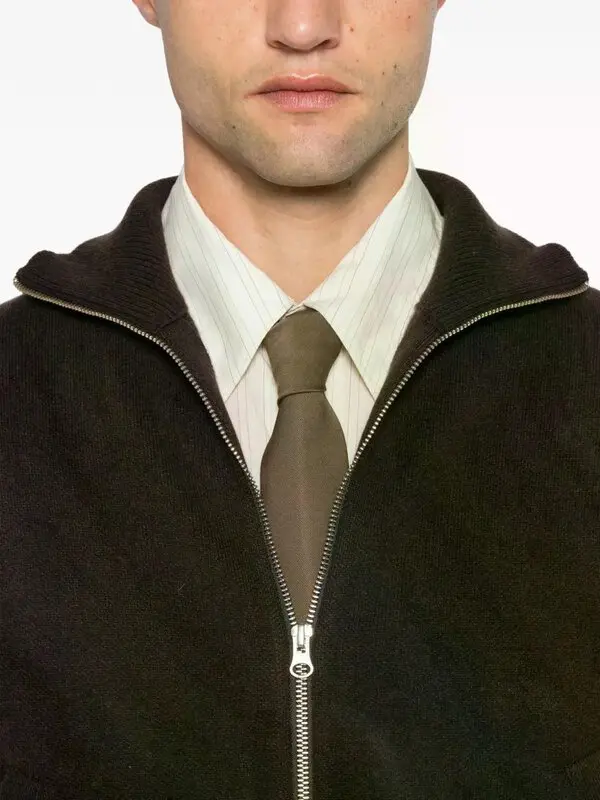Extreme Cashmere N°385 Xtra Cute Zip-up Cardigan - Brown