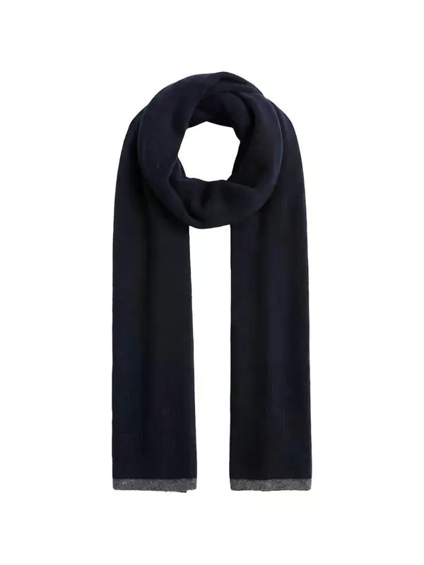 Fedeli Knitted Contrast-trim Scarf