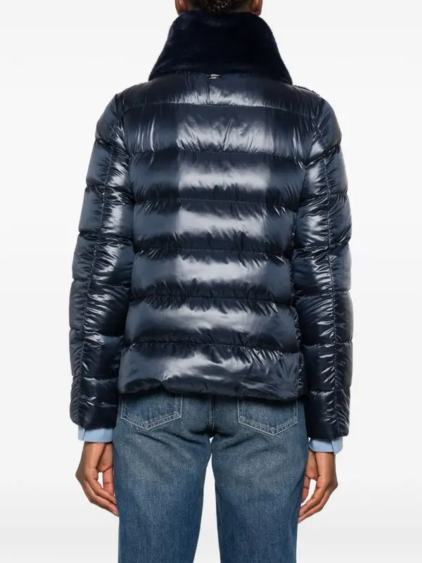 Herno Nylon Bomber Jacket - Blue
