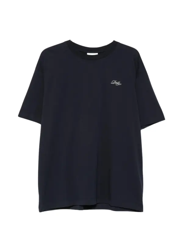 Drole De Monsieur Logo-embroidered T-shirt By