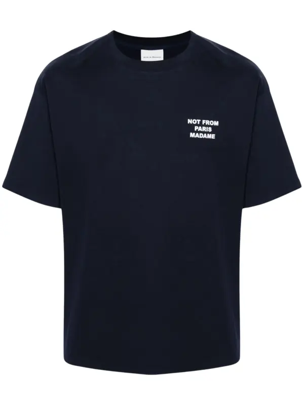 Drole De Monsieur Slogan-print T-shirt
