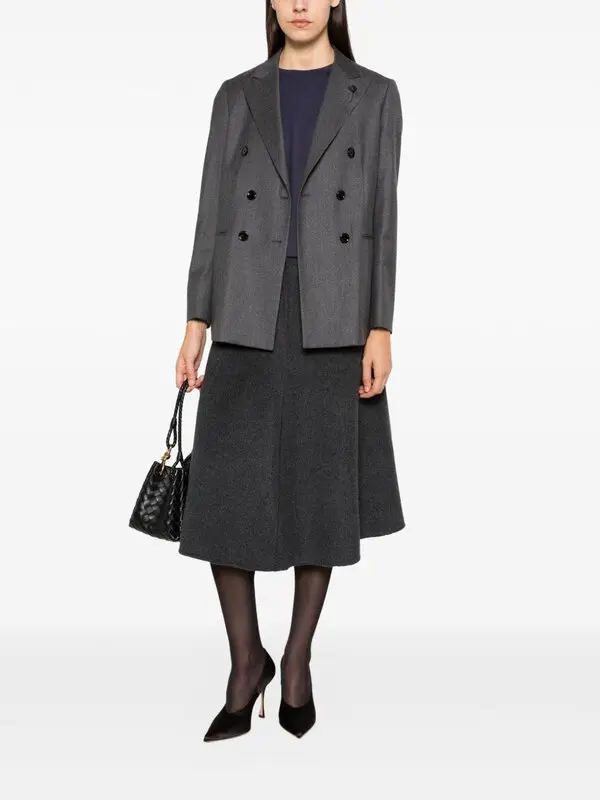 SUSANNE BOMMER Wool Midi Skirt