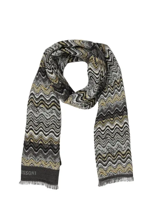 Missoni Zigzag-pattern Wool Scarf