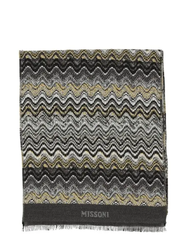 Missoni Zigzag-pattern Wool Scarf